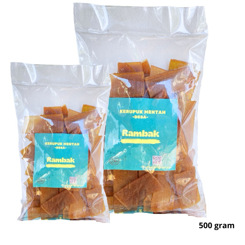 Jual kerupuk rambak jari mentah/ krecek rambak 500 gram | Shopee Indonesia