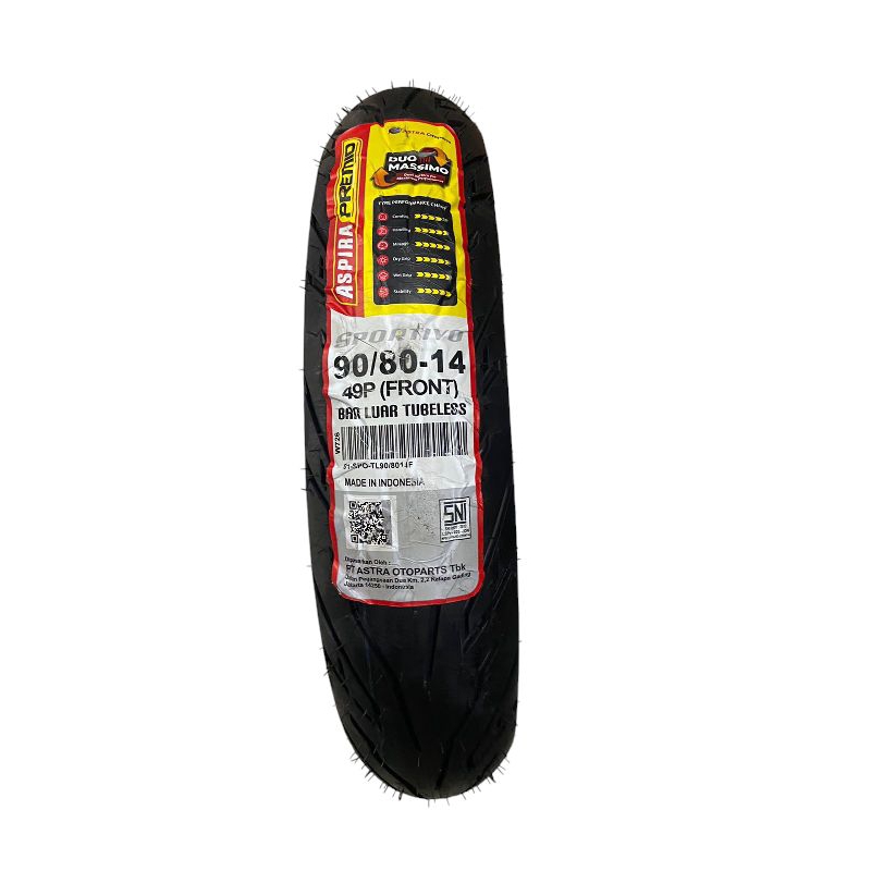 Jual ban tubles racing 90/80-14 aspira premio sportivo baru | Shopee Indonesia