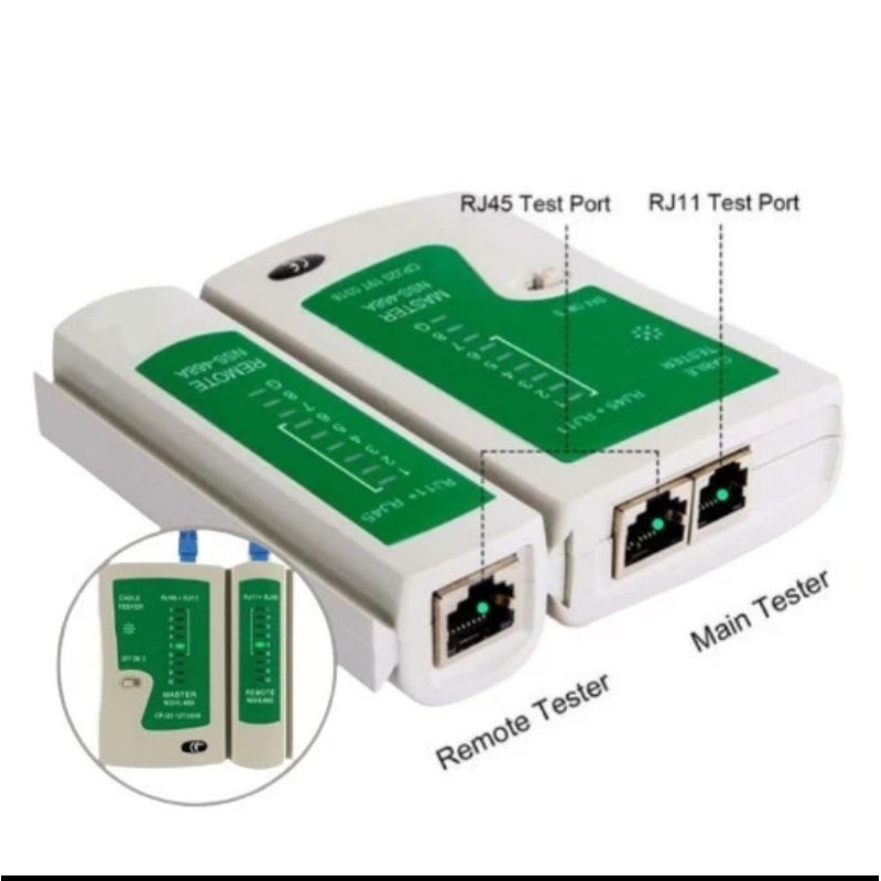 Jual Lan Tester Alat penguji kabel lan rj45 dan rj11 + baterai | Shopee ...