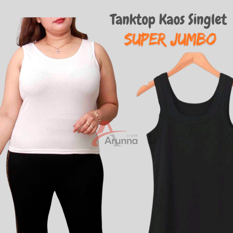 Jual Tengtop wanita jumbo Tanktop kaos dalam singlet cewek sexy bahan ...