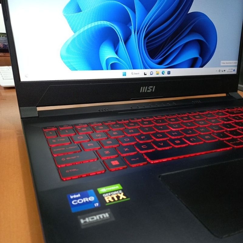 Jual Laptop Gaming msi katana GF66 12UC RTX 3050 i7-12700H Ram 16Gb, SSD 512Gb Becklit kyboard ...