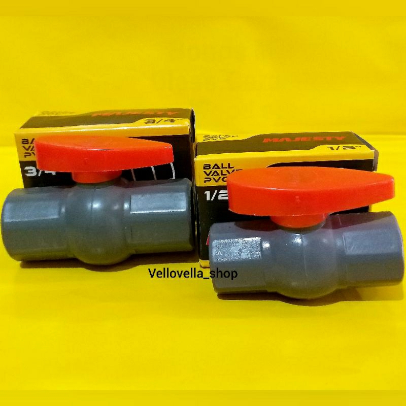 Jual 1/2 inci 3/4 inci Stop kran plastik pvc ballvalev pvc ball valve ...