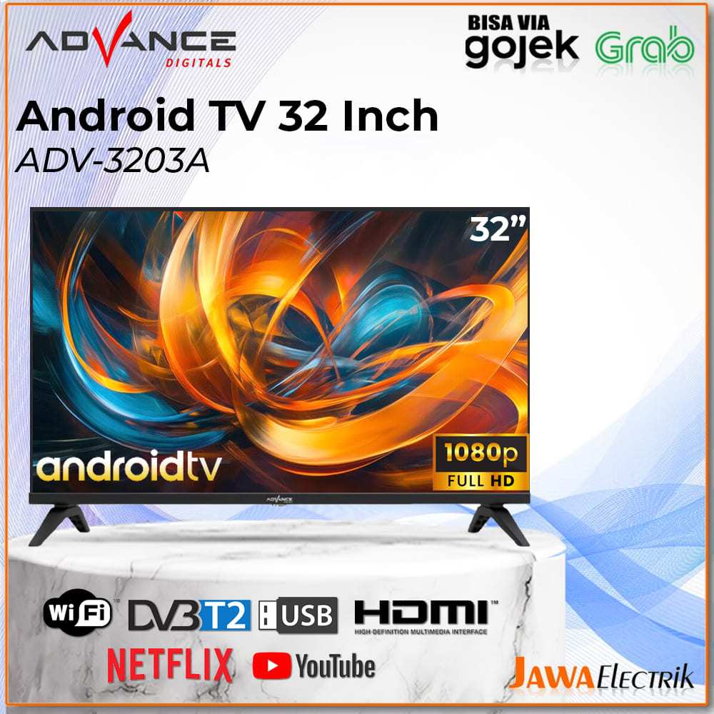 Jual Advance Android TV LED 22/24/27/32/42/43/50 inch Android tv ...
