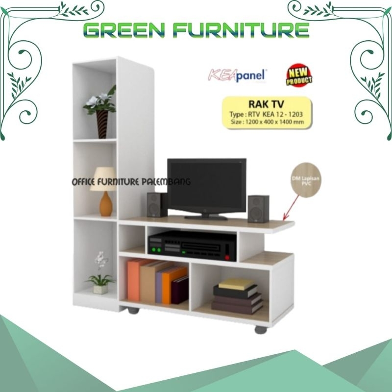 Jual rak tv kea panel RYV KEA 12-1203 meja tv minimalis putih | Shopee Indonesia