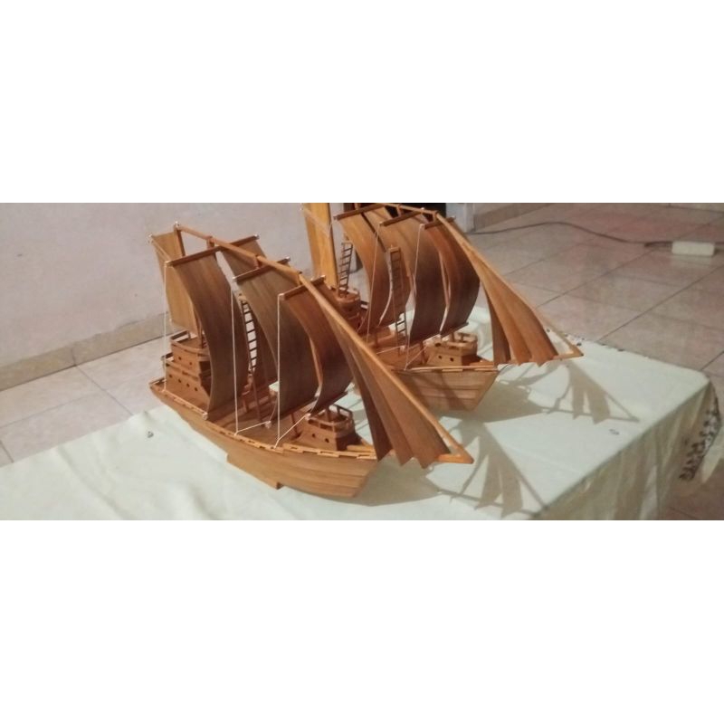 Jual miniatur perahu layar bambu | Shopee Indonesia
