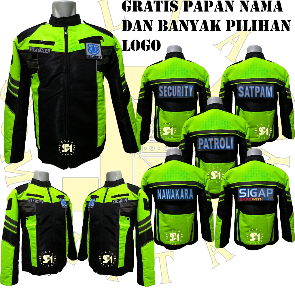 Jual Sultan_Military Jaket Security Satpam Patroli Bahan Taslan Anti ...