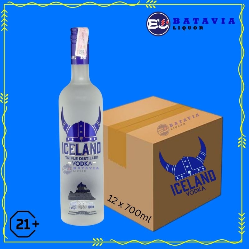 Jual Iceland Vodka 700ml 12 botol | Shopee Indonesia