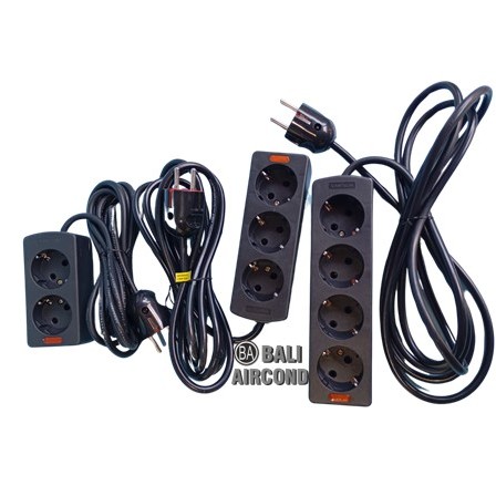 Jual Kable Roll Hitam Cable Extention Colokan Stop Kontak Hitam Lubang ...