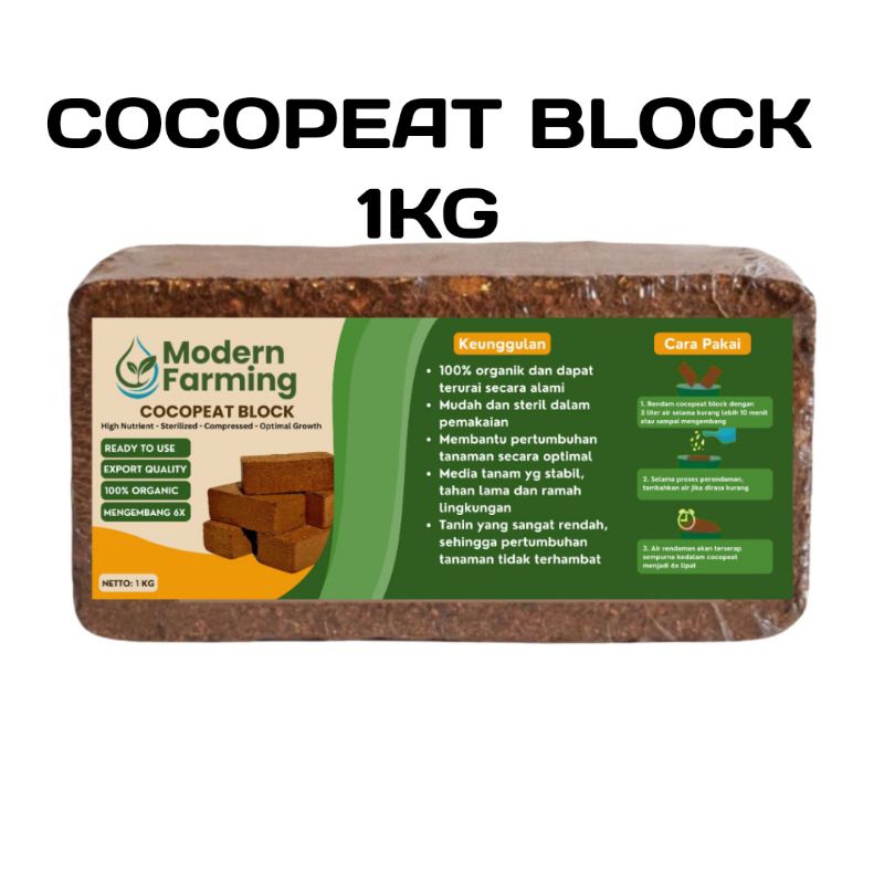 Jual COCOPEAT BLOCK 1KG MEDIA TANAM | Shopee Indonesia