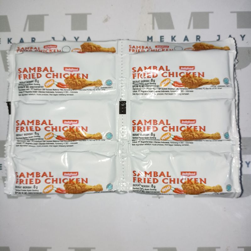 Jual Indofood Saos Sambal Fried Chicken Sachet 1 Pack Isi 24pcs @8gr ...
