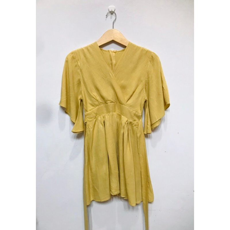Jual DRESS CANTIK KOREAN LOOK MANTAN - Dress Cantik Kuning Korean Look ...