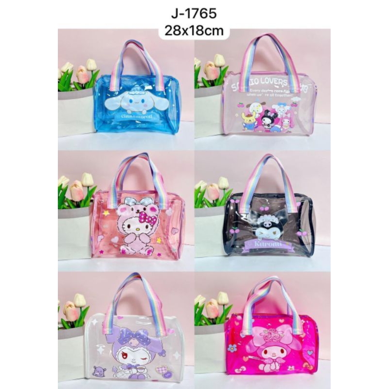 Jual TAS TENG TENG BENING PVC TRANSPARAN KARAKTER SANRIO PREMIUM TAS ...