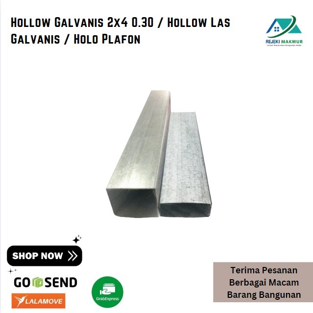 Jual Hollow Galvanis 2x4 0.30 / Hollow Las Galvanis / Holo Plafon ...