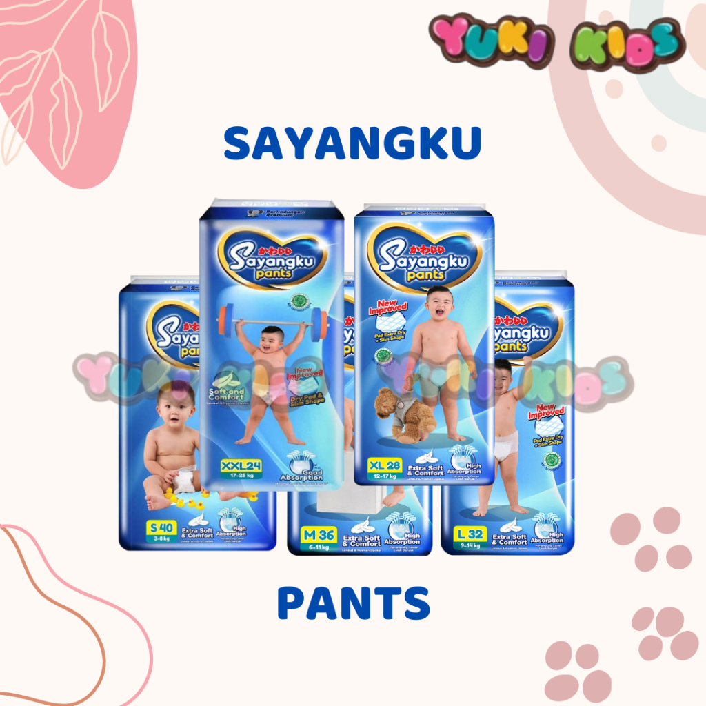 Jual Sayangku Pants Kemasan Medium S40/M36/L32/XL28/XXL24 (Tipe Celana ...