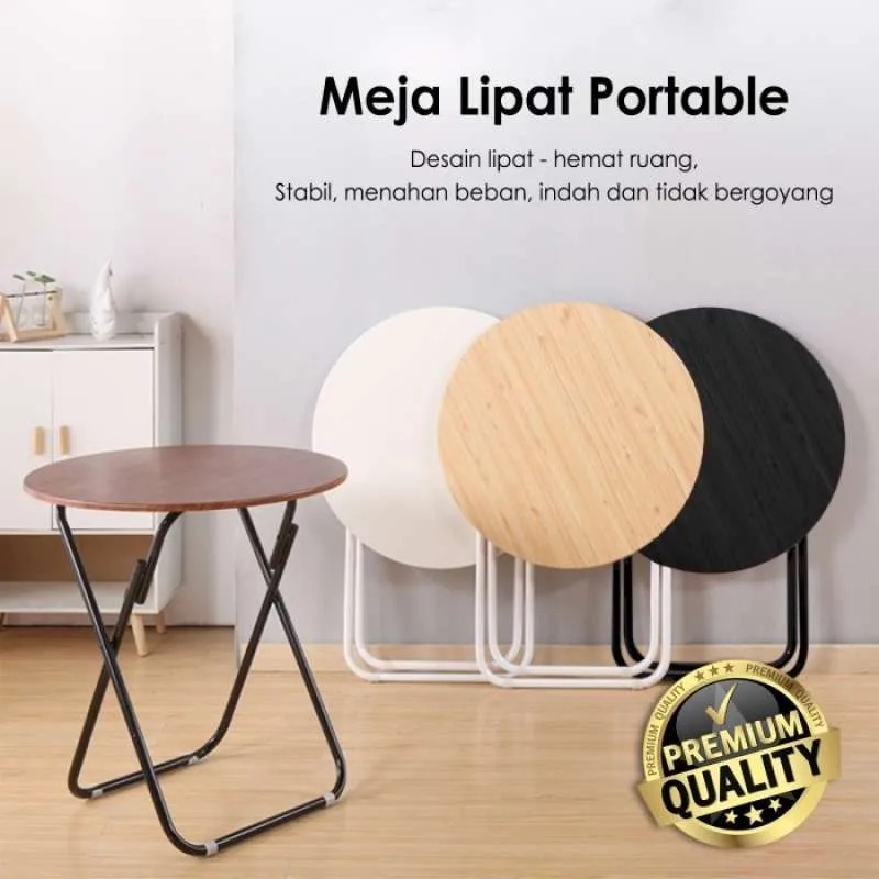 Jual markas_importir Meja Lipat Portable Meja Lipat Kayu Meja Makan Portable Meja Aesthetic Kayu ...