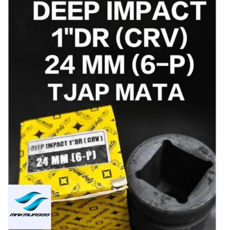 Jual mata deep sok impact 1 inch dr (CRV) tjap mata ukuran 24mm (6-P ...