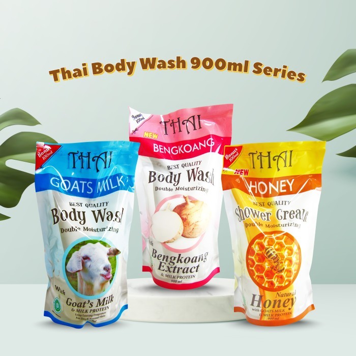 Jual THAI Body wash Refill (Goat's Milk, Bengkoang, Honey) 900ml ...
