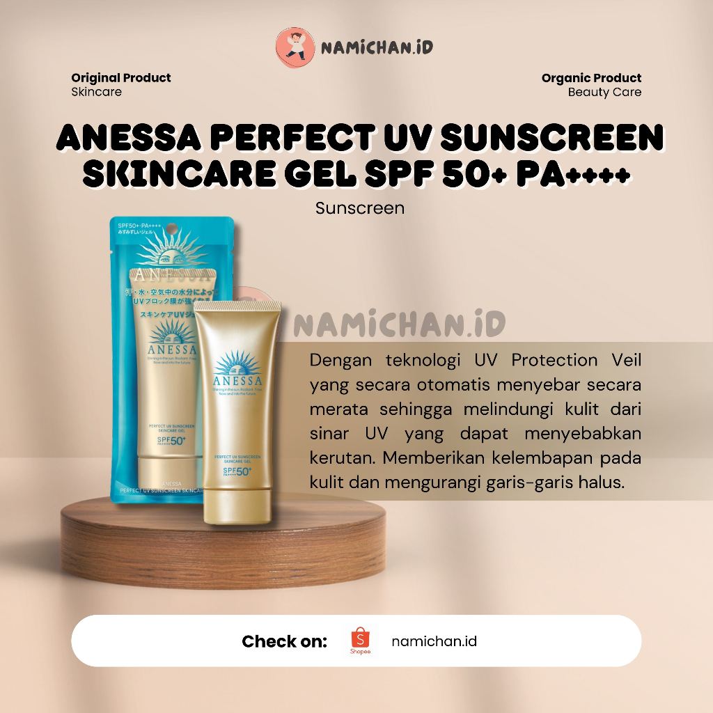 Jual [ PO Japan September 2025 ] Anessa Perfect UV Sunscreen Skincare Gel SPF 50+ PA++++ 90g ...