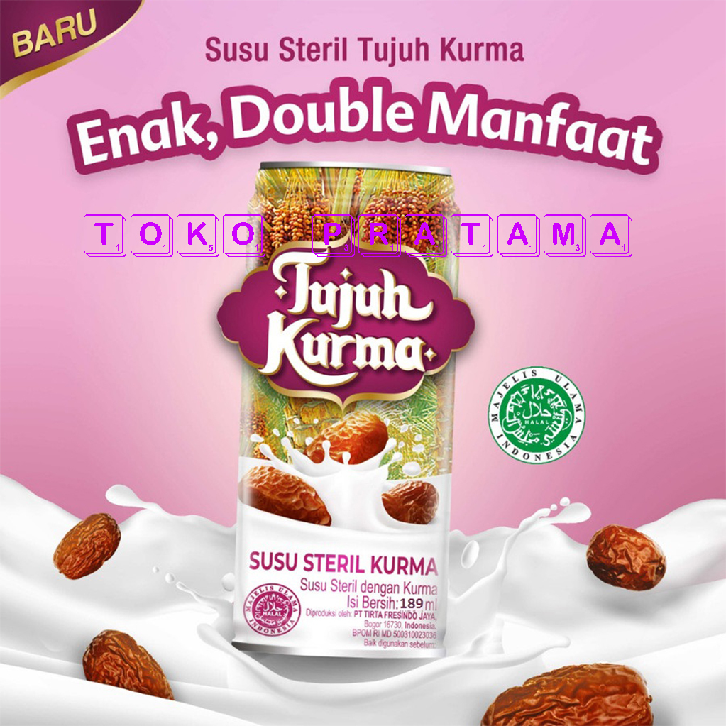 Jual Tujuh Kurma Susu Steril Kurma 1 Dus 189ml | Shopee Indonesia