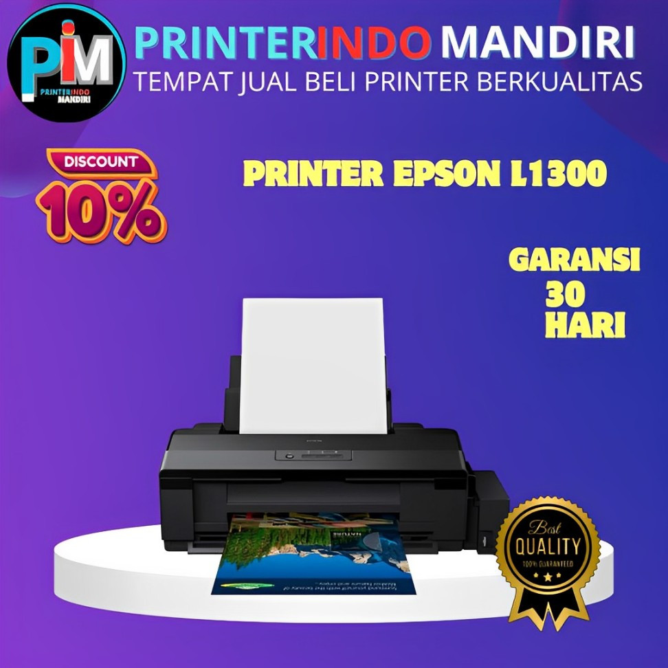 Jual Printer epson L1300 A3 second siap pakai full nozzle printer color ...