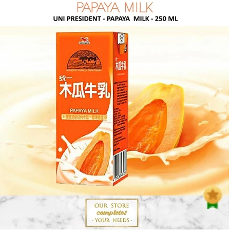 Jual Unif Papaya Milk Susu dengan Cita Rasa Pepaya Segar Kemasan 250ml ...