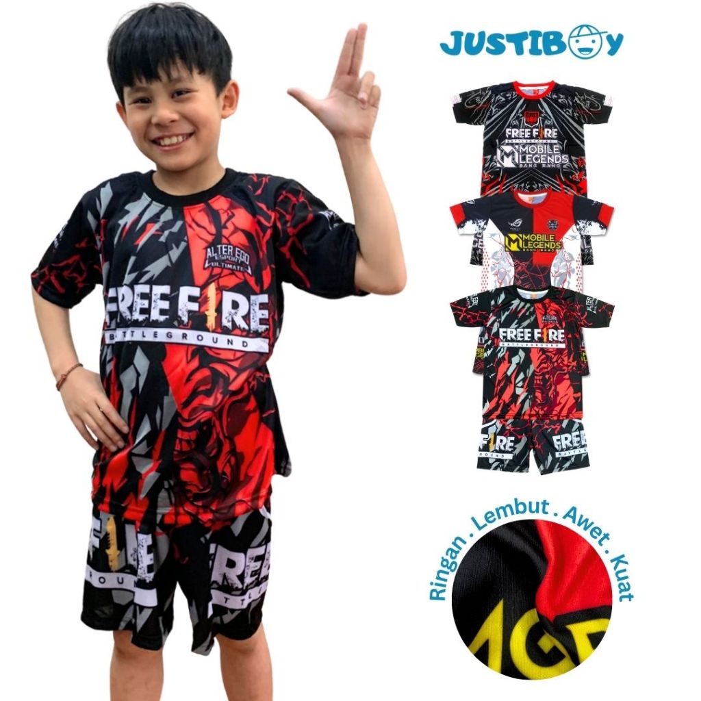 Jual Setelan Baju Anak Laki Laki Alter Ego Tim Mobile Legend Lengan ...