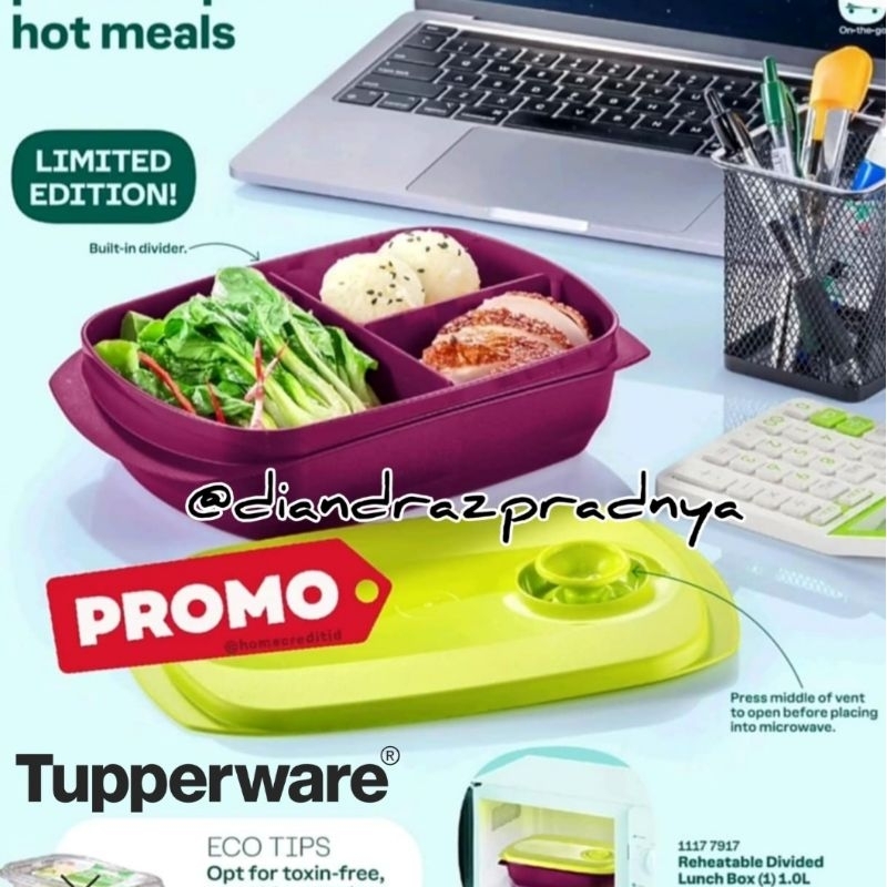 Jual Devided Reheatable Lunch Box Tupperware ( BYO Malaysia ) | Shopee ...