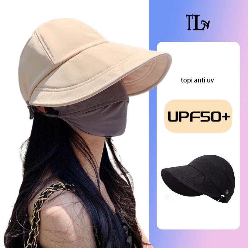 Jual TL topi olahraga wanita/Topi Pantai/topi anti panas matahari/topi ...