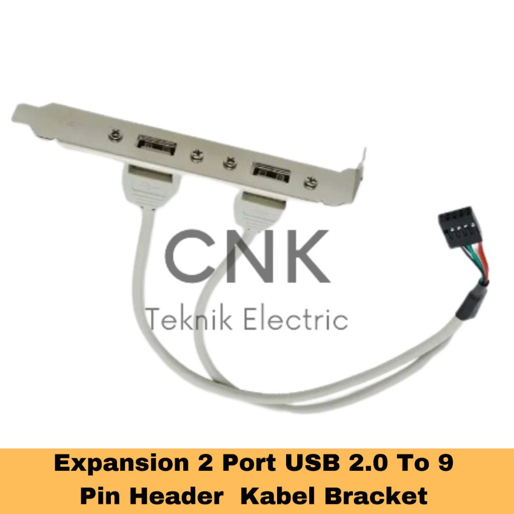 Jual TAMBAHAN USB PANEL CPU KOMPUTER Expansion 2 Port USB To 9 Pin ...