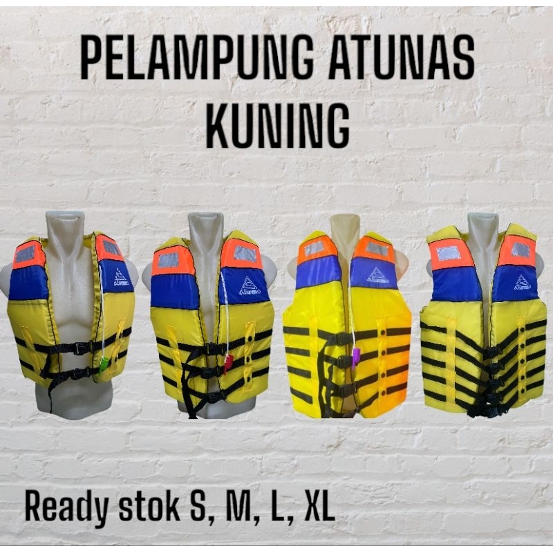 Jual PELAMPUNG/LIFE JACKET RENANG ATUNAS KUNING | Shopee Indonesia