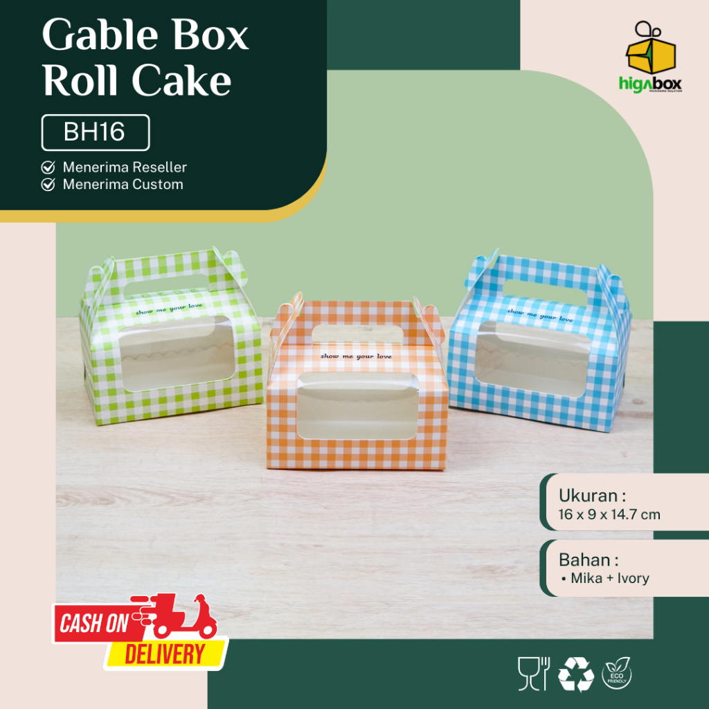 Jual Kemasan Kotak Muffin / Box Cupcakes / Gable Box Ivory Tebal Tempat ...