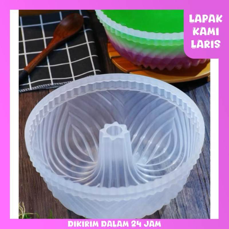 Jual LKL - [SATUAN] Cetakan Pudding Bavaya Jumbo Diameter 22cm Plastik ...