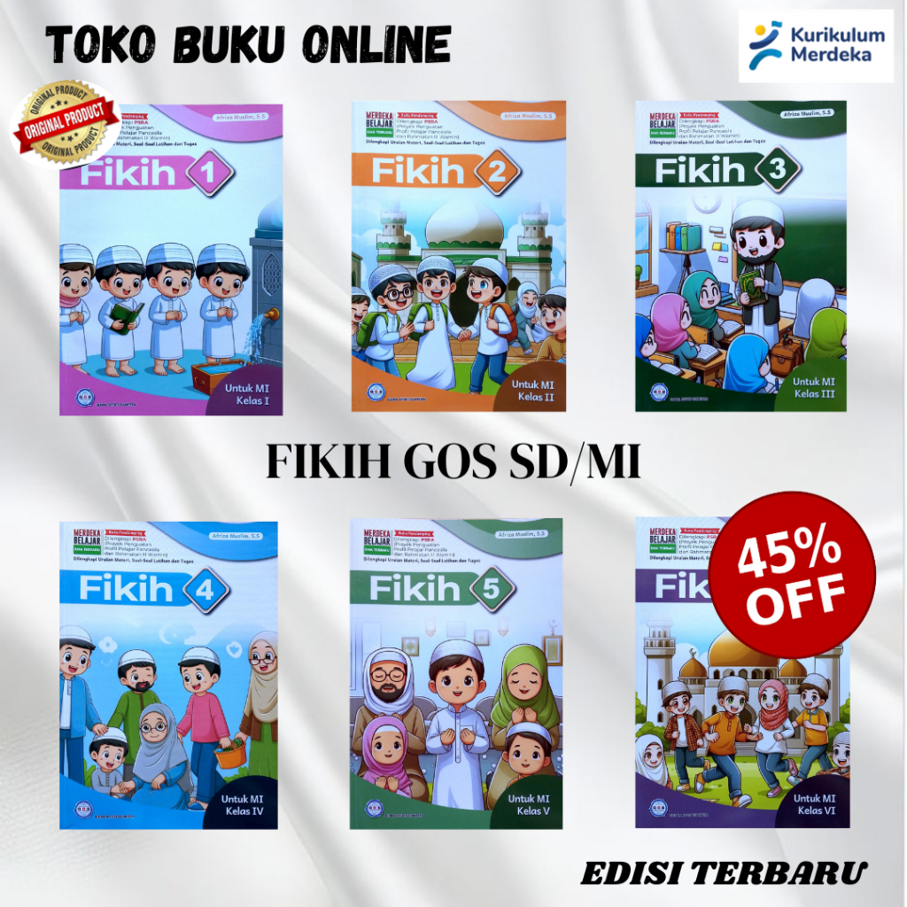 Jual BUKU SISWA KMA 450 FIKIH ( GLOBAL OFFSET SEJAHTERA ) KELAS 1,2,3,4,5,6 SD/MI KURIKULUM ...