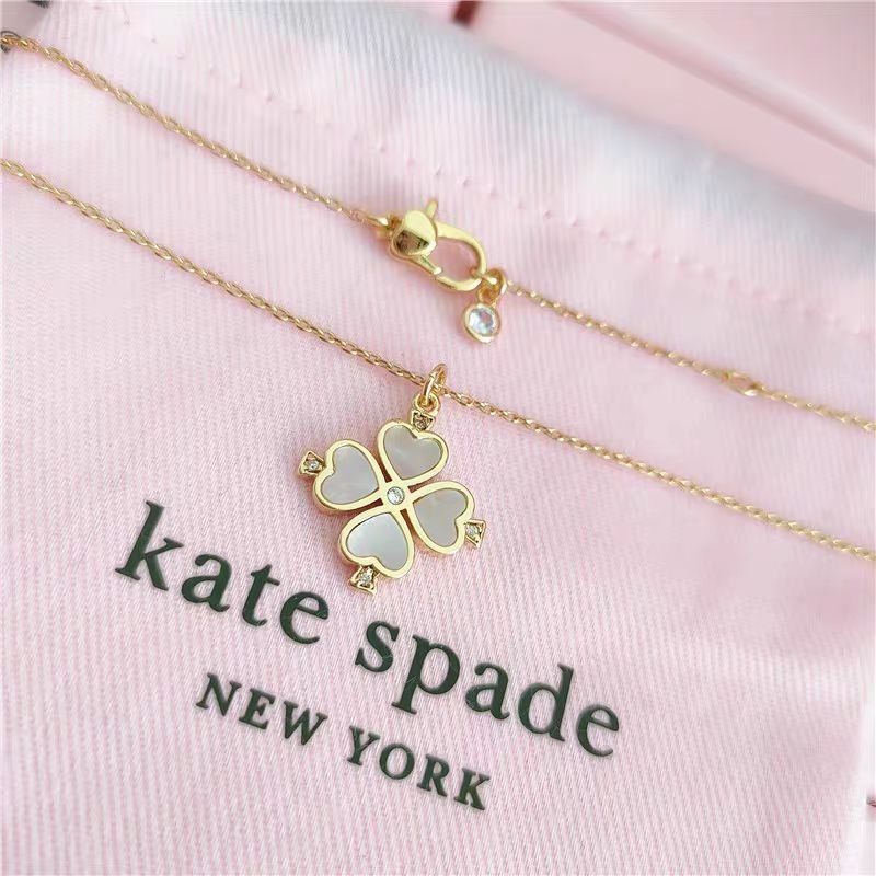 Jual READY STOCK Kalung Kate Spade Clover Flower mother of pearl ...