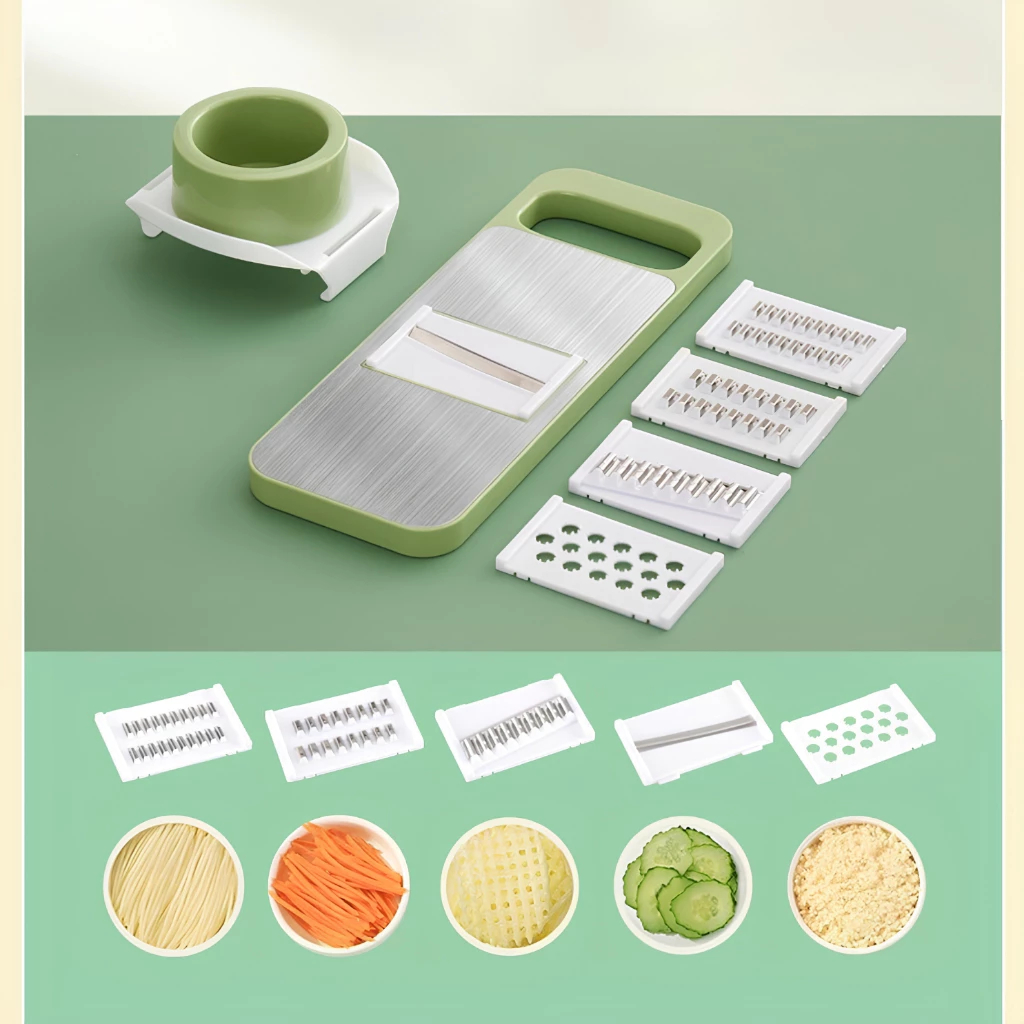 Jual Parutan Sayur Stainless Set 6in1 Parutan Serbaguna Buah Dan Sayur ...