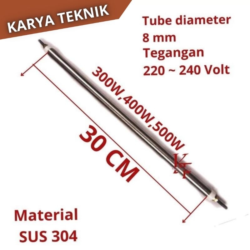 Jual Tubular Heater Lurus/Elemen Pemanas untuk oven panjang pipa 30 CM ...