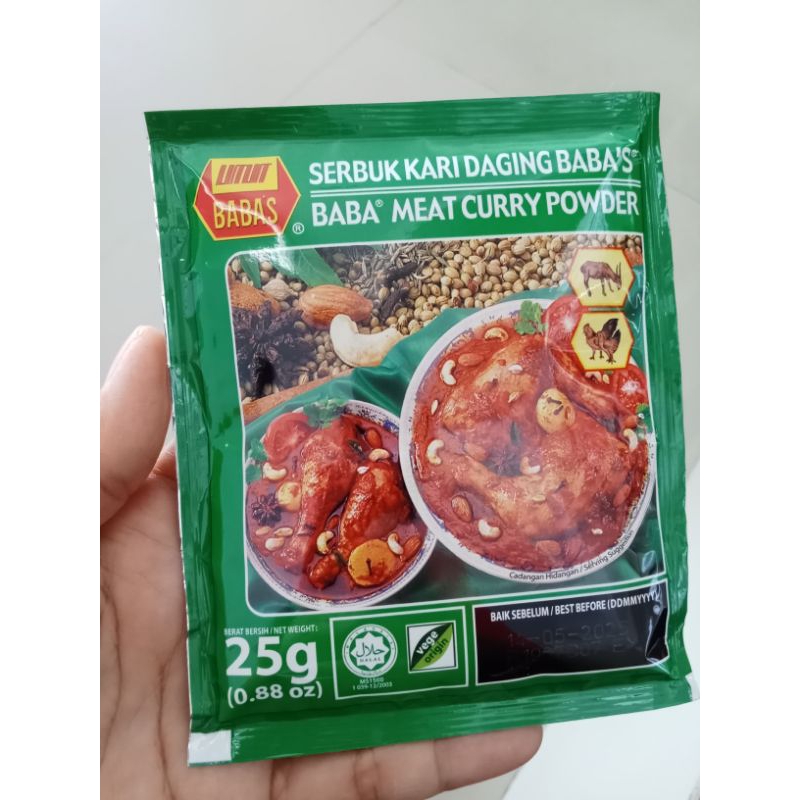 Jual Serbuk Kari Babas/Meat Curry Powder 25g | Shopee Indonesia