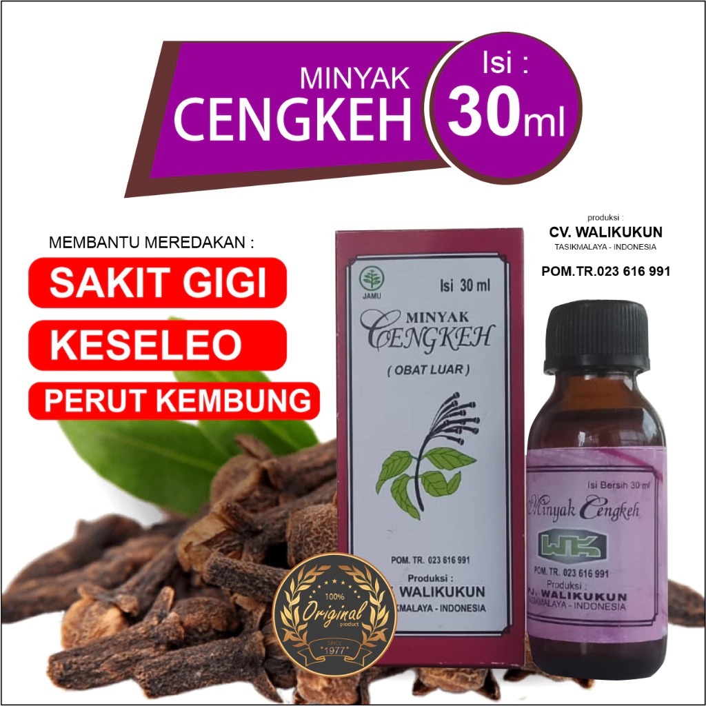 Jual Minyak Cengkeh Walikukun Original 30 Ml | Minyak Cengkeh Herbal ...