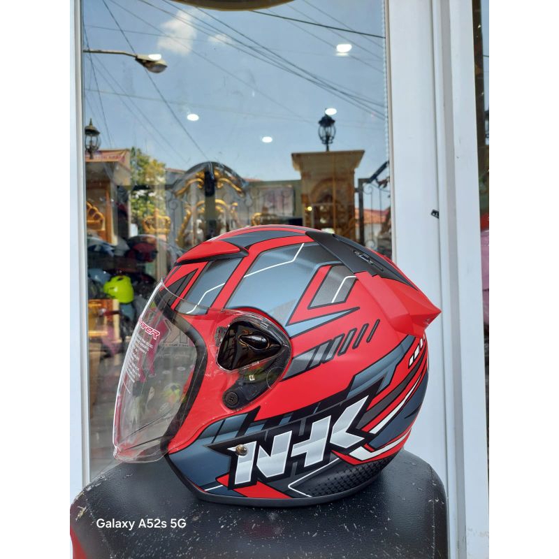 Jual HELM NHK R6 PATROL BLAK/SILVER/HELM | Shopee Indonesia