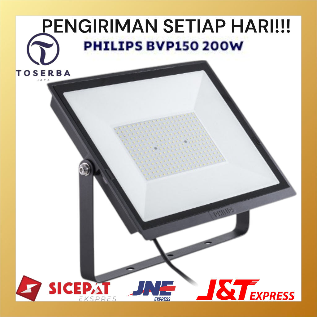 Jual PHILIPS LED FLOOD LIGHT BVP150 PSU 200W - LAMPU SOROT PHILIPS BVP 150 200WATT GARANSI RESMI ...