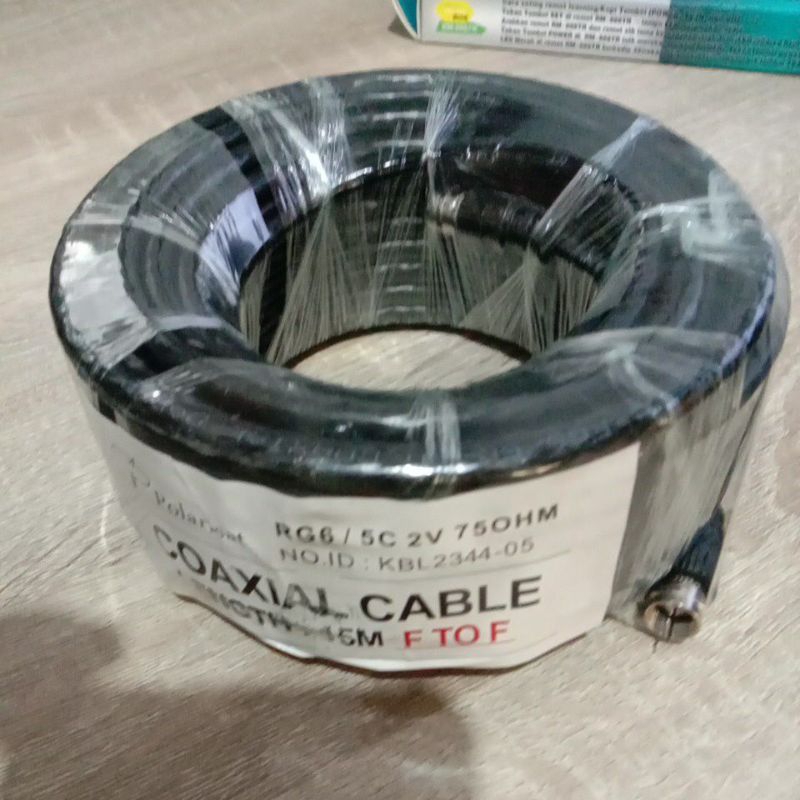 Jual Kabel Parabola 15M Lengkap Konektor | Shopee Indonesia