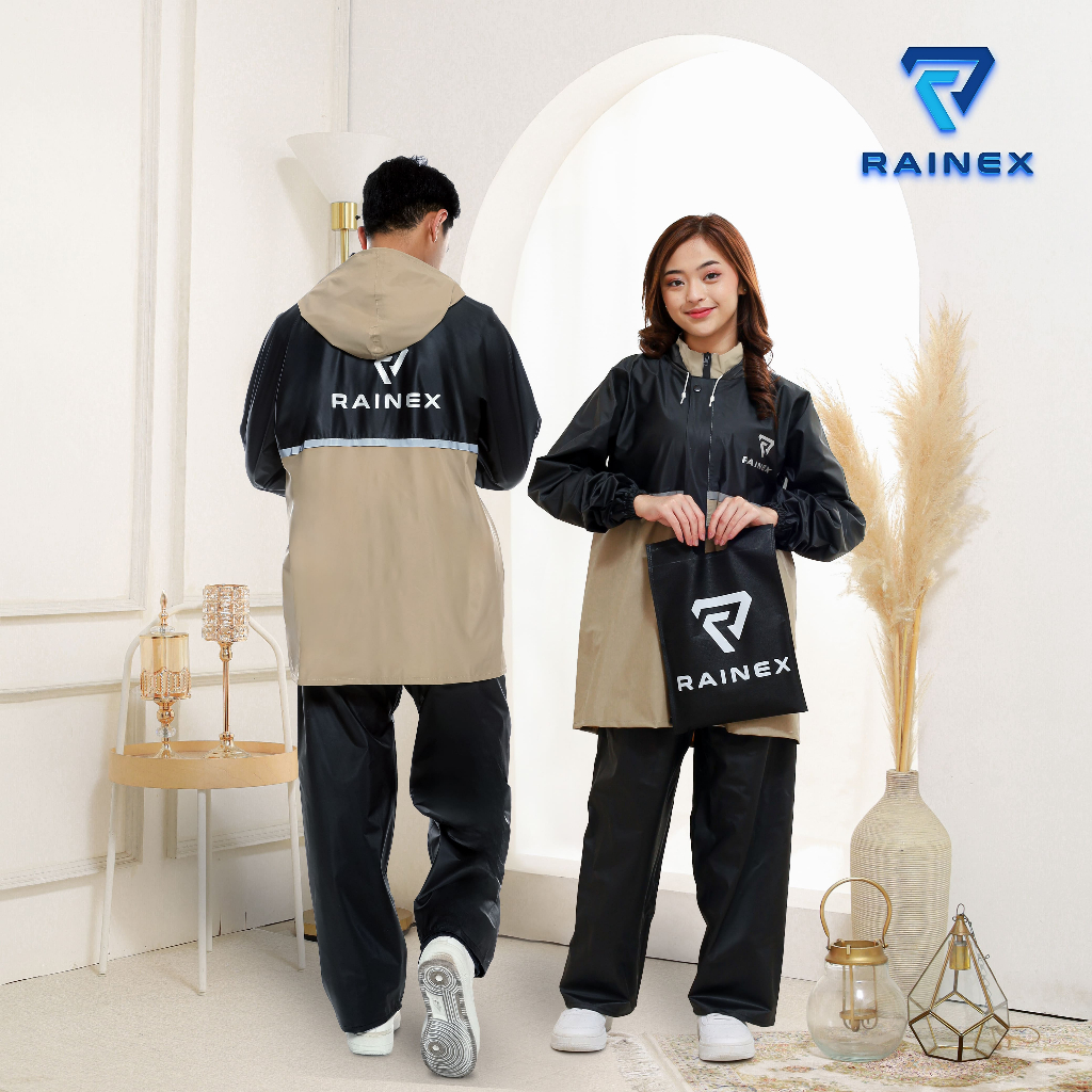 Jual Jas Hujan Mantel Set Hoodie Pria & Wanita Bahan Tebal, Trendy, Anti Rembes, Press Sealer By ...