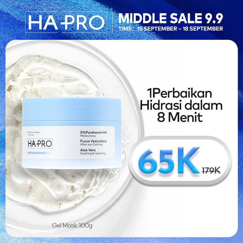 Jual [HAPRO] HA PRO Instant Hydrating Calming Sleeping Mask 100gr Gel ...
