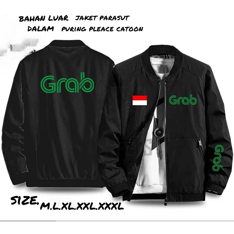 Jual jaket bomber gr ab gr4b grab jaket gr3b bisa dipakai bulak balik ...
