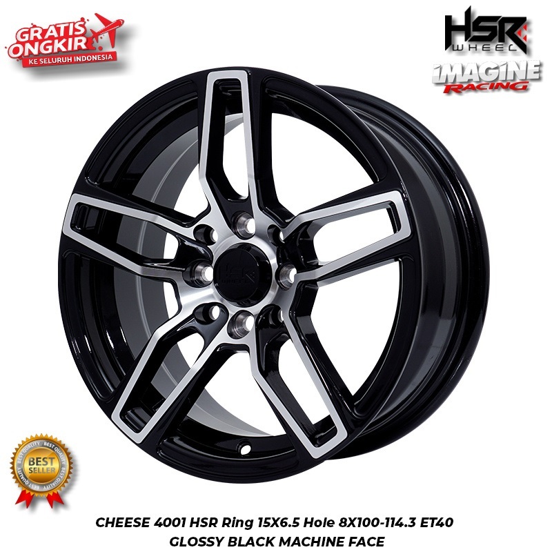 Jual Velg racing untuk mobil brio calya sigra avanza xenia ring 15 pcd 4x100-114,3 hsr cheese ...
