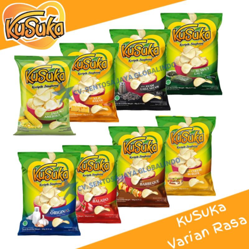 Jual KuSuKa Keripik Singkong Varian Rasa 180 gr | Shopee Indonesia