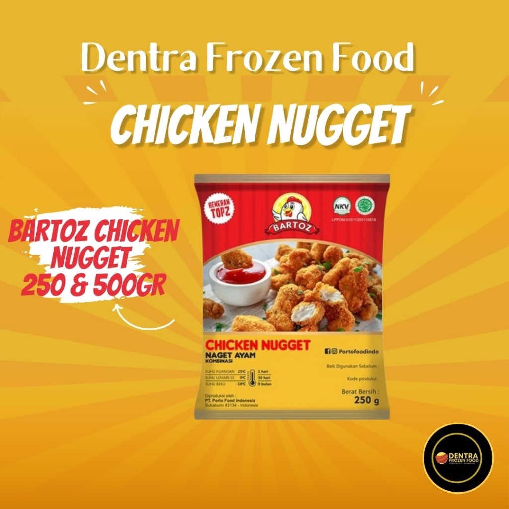Jual BARTOZ CHICKEN NUGGET 250 DAN 500GR | Shopee Indonesia