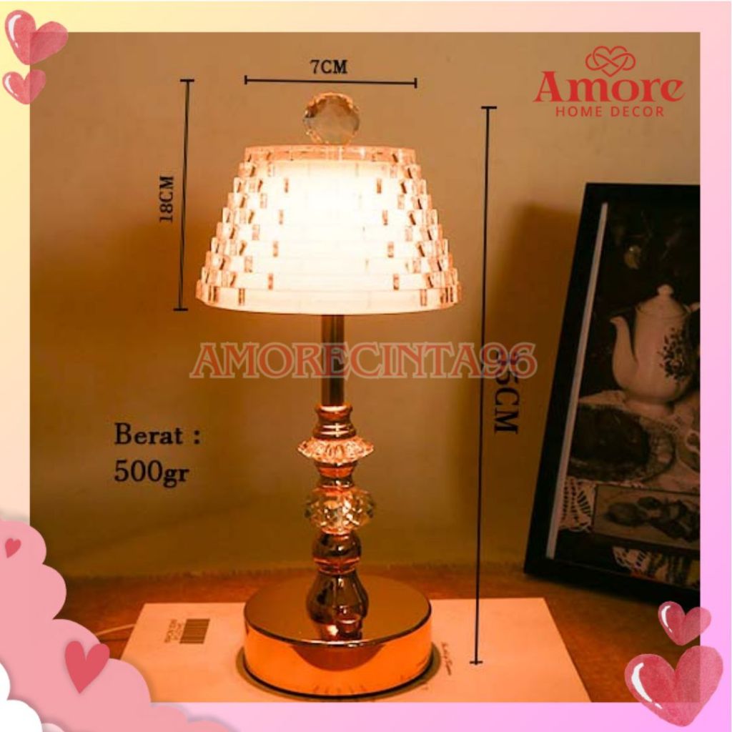 Jual Termurah Lampu Meja Estetik Dekorasi Kamar Tidur Warna Nyaman Bisa ...