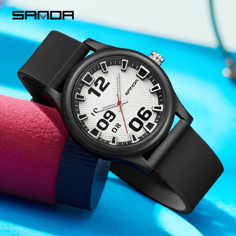 Jual SANDA 3252 Jam Tangan Wanita Analog Kasual Tali Rubber CURRENOS ...