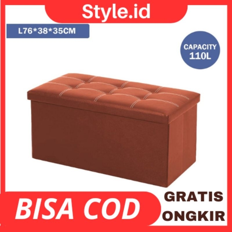 Jual Sofa storage Box Bangku Kursi Penyimpanan Barang Bangku Serbaguna ...